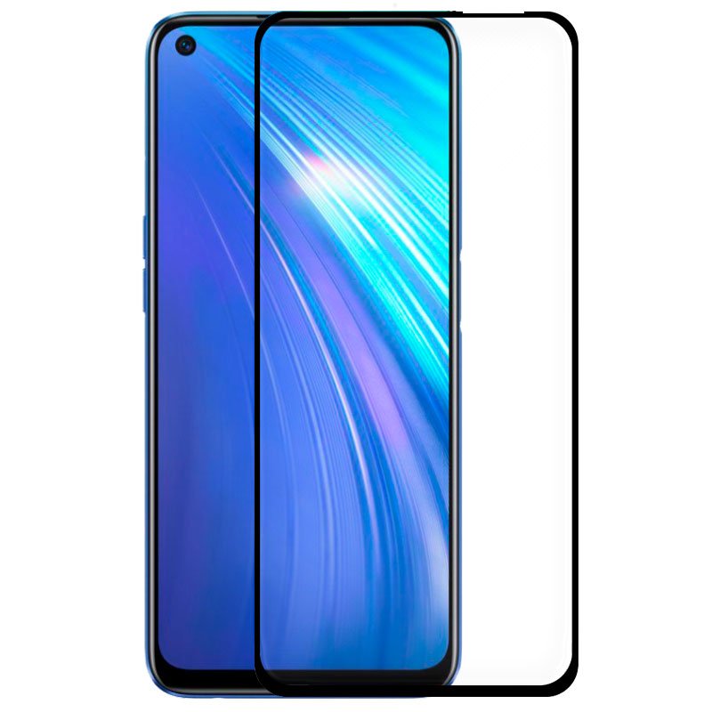 Protector Pantalla Cristal Templado Realme 6 Full 3d Negro